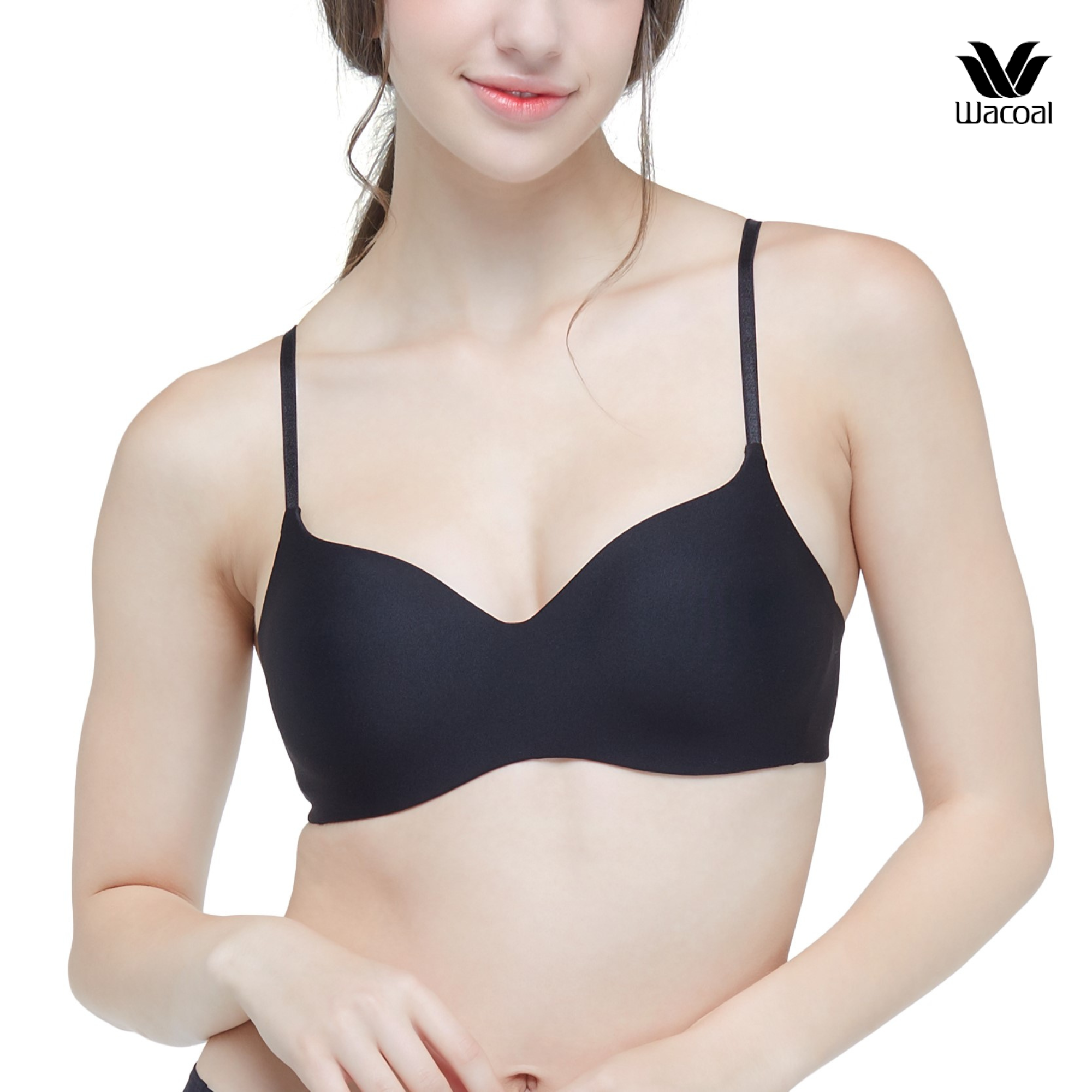 Wacoal Wireless Bra บราไร้โครง นุ่มสบาย รุ่น WB3A14 สีดำ (BL)