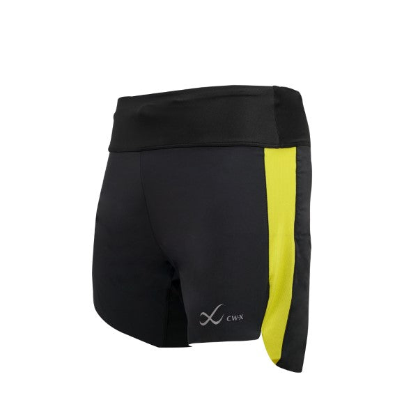 CW-X Outer Short Women กางเกงออกกำลังกายขาสั้น ผู้หญิง รุ่น IC5101 สีดำ ...
