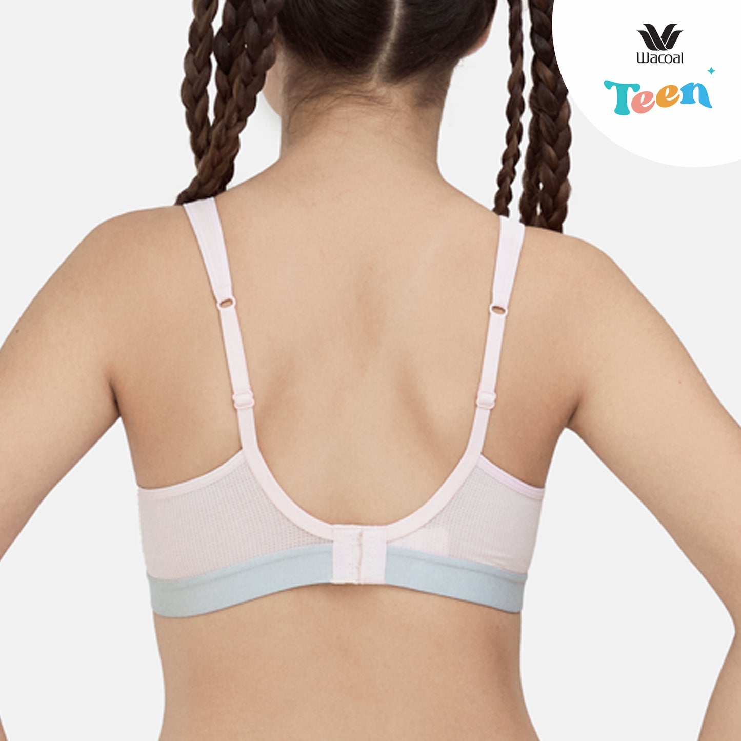 Wacoal Teen ชุดชั้นในสำหรับวัยใส บราไร้โครง รุ่น WBT112 สีชมพูอ่อน (LP – Thai Wacoal Public ...