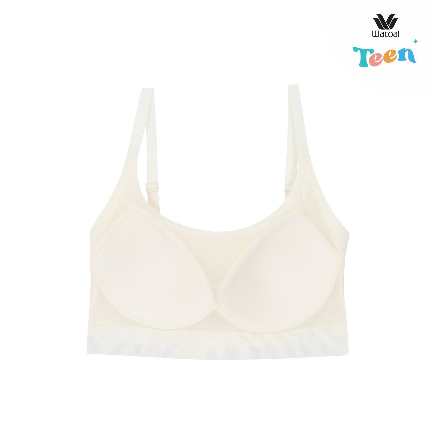Wacoal Teen ชุดชั้นในสำหรับวัยใส บราไร้โครง รูปแบบสปร์อต รุ่น WBT114 ส ...