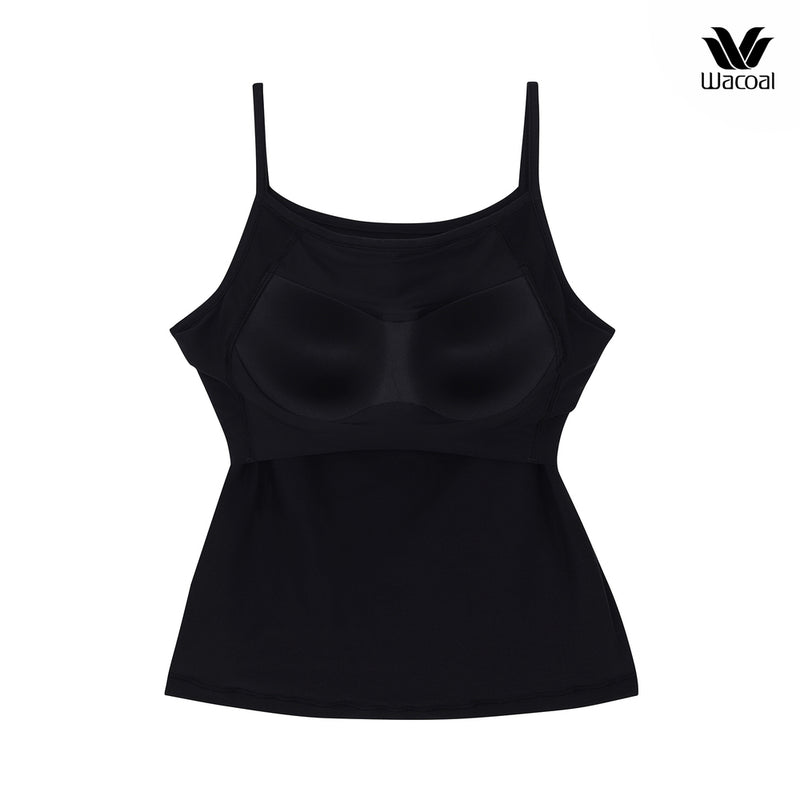 Wacoal สายเดี่ยวมีบรา 2in1 Bra Top รุ่น WH4A02 สีดำ (BL)