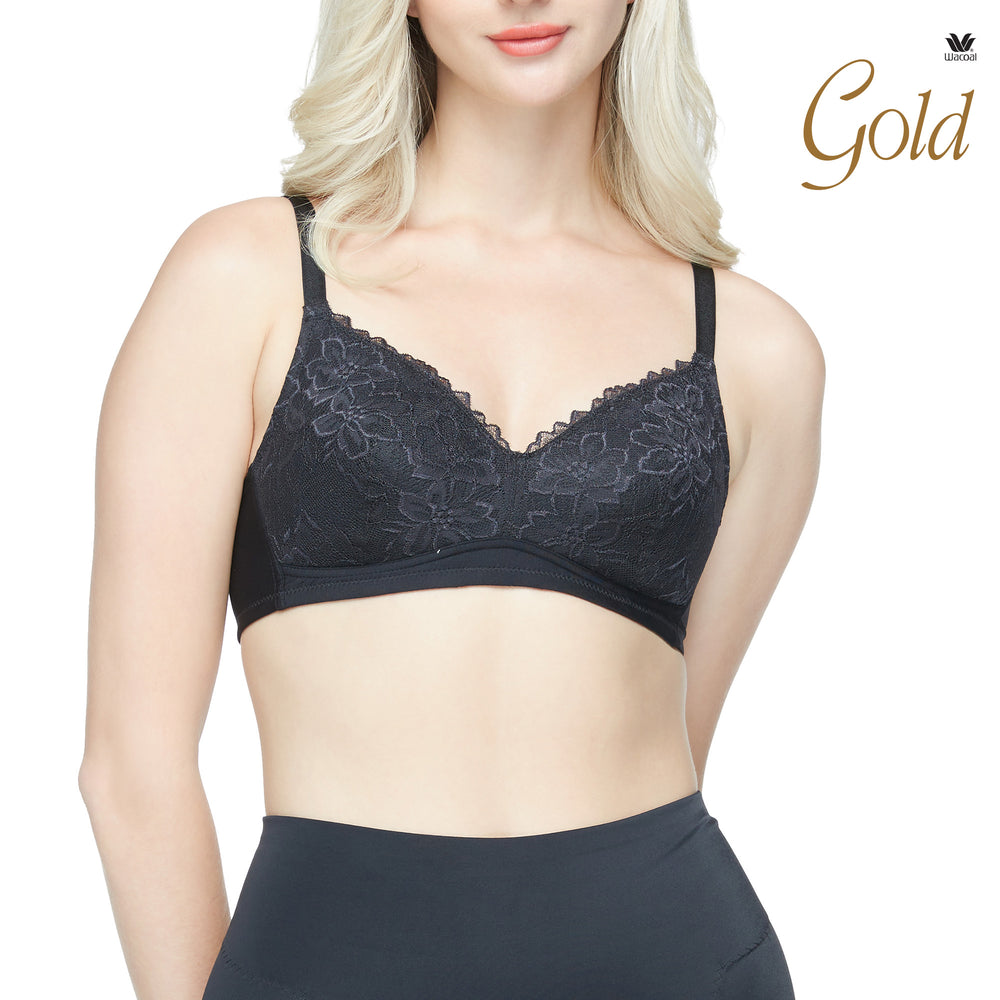 Wacoal Gold บราเพื่อสุขภาพแบบไร้โครง ไม่เสริมฟองน้ำ รุ่นWO1542 (เข้าคู