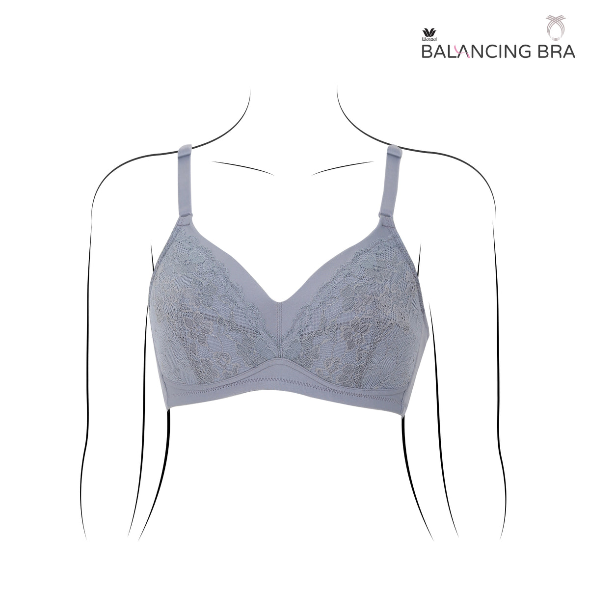 Wacoal Balancing Bra WXB515 (GY)